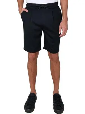 BROOKLYN BRIGADE Slim Fit Solid Drawstring Shorts - Black