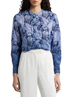 Kobi Halperin Floral Print Top - Blue Multi