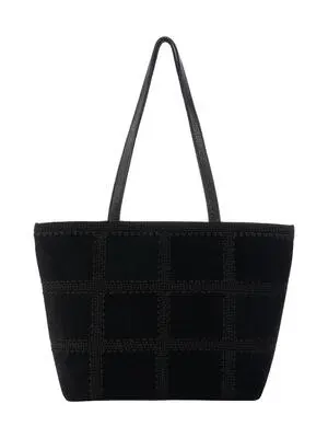 THE SAK The Sak Metro Tote Bag | Nordstrom Black Suede Patch