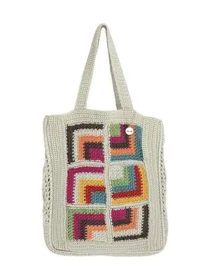 THE SAK Lanie Market Hand Crochet Tote Bag Multi Geo