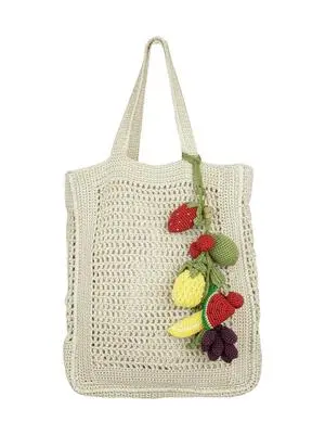 THE SAK Lanie Market Hand Crochet Tote Bag - Natural Fruit