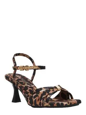 Anne Klein Anne Klein Jelena Ankle Strap Sandals Leopard