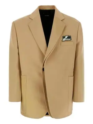 We11Done Logo-patch Blazer - Neutrals