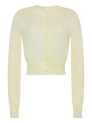 Adam Lippes Fine-knit Cardigan - Yellow
