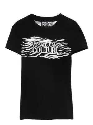 Versace Logo-print T-shirt - Black
