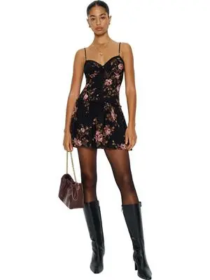 REFORMATION Citrus Mini Dress - Black