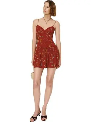 REFORMATION Reformation Citrus Mini Dress Red