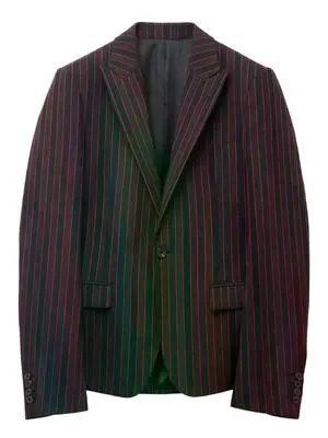 Alexander McQueen Striped Blazer - Black