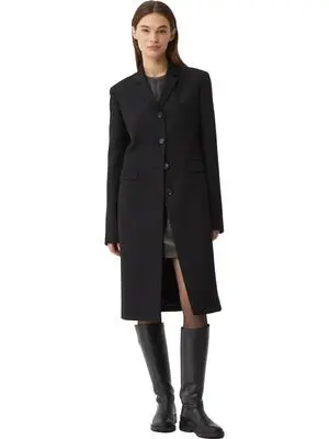 Veronica De Piante Manon Tailored Coat - Black