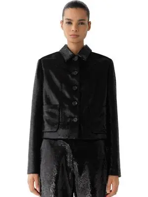 Veronica De Piante Ines Sequined Jacket - Black