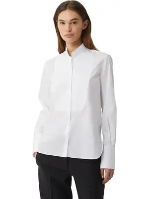 Veronica De Piante Ruby Cotton Poplin Shirt - White