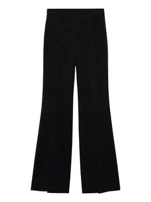Mango High-waisted Flare Pants - Black