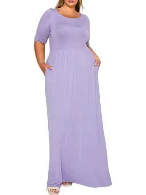 L I V D L I V D Eva Jersey Maxi Dress Lavender