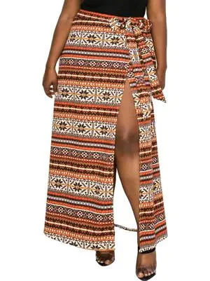 LIVD L I V D Ari Wrap Maxi Skirt