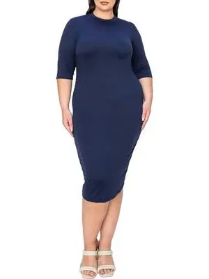 L I V D L I V D Mona Midi Dress Navy