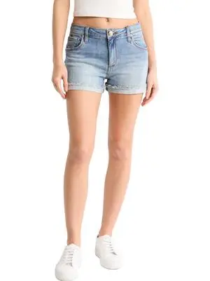SEE THRU SOUL Molly High Waist Boyfriend Denim Shorts - El Centro