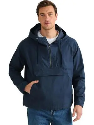 LANDS' END Lands' End Ripstop Anorak Tonal Navy