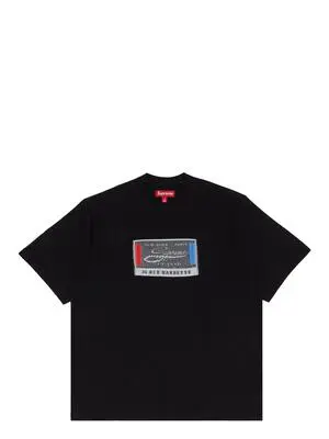 Supreme Intarsia Label Short-sleeve Top 'black' Black