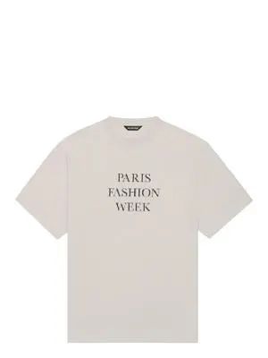 Balenciaga Boxy T-shirt 'cement /black - Grey