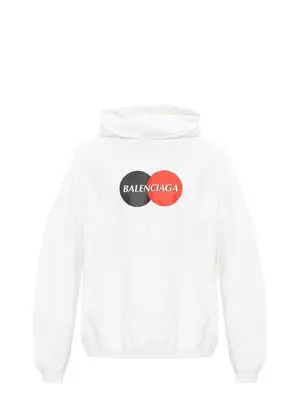 Balenciaga Logo Hoodie - White