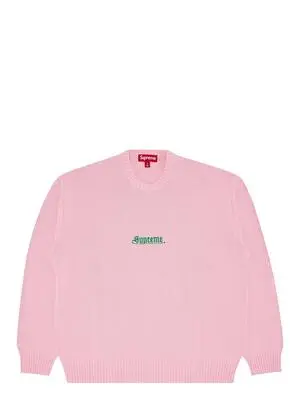 Supreme Old English Sweater - Pink