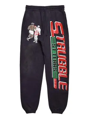 SAINT MXXXXXX X Denim Tears Struggle Sweatpants - Black