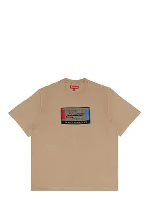 Supreme Intarsia Label Short-sleeve Top 'tan' Tan