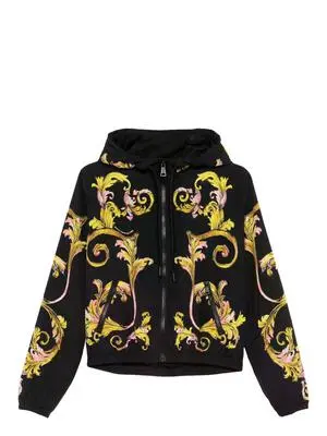 Versace Barocco-print Jacket - Black