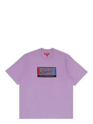 Supreme Intarsia Label Short-sleeve Top - Purple