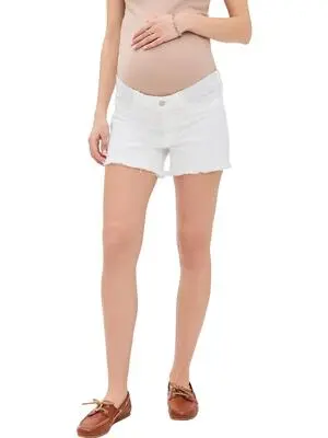 Joe's Jeans The Ozzy Maternity Denim Shorts - White