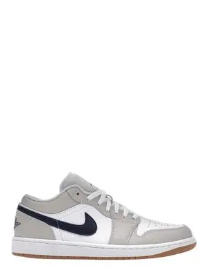 JORDAN 1 Low Midnight Navy - White/neutral Grey/gum Medium Brown