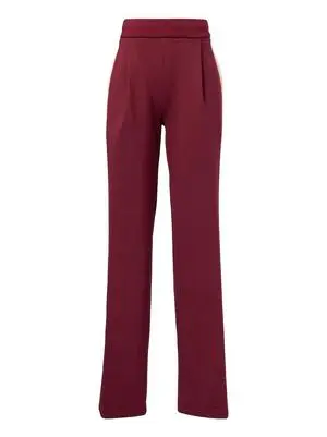 Dries Van Noten High-rise Wide-leg Pants - Burgundy