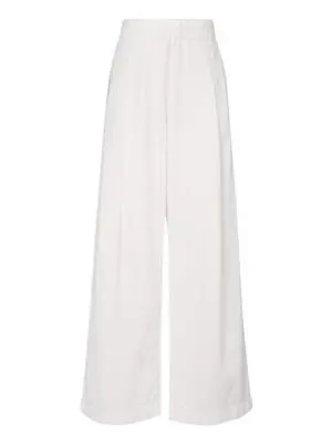 Dries Van Noten High-rise Wide-leg Pants - White