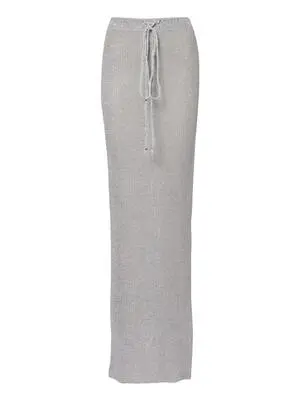 BANANHOT Bananhot Alma Sequined Maxi Skirt Silver
