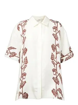 Asceno Montauk Silk Twill Shirt - Brown