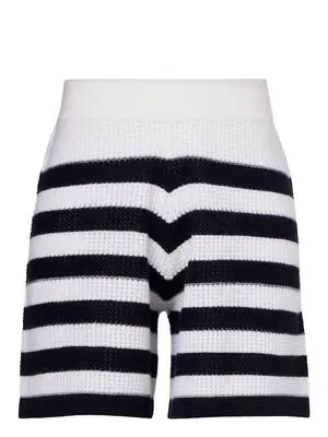 Jardin Des Orangers Striped Cashmere Shorts - White
