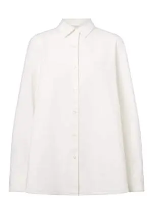 Dries Van Noten Oversized Denim Shirt - White
