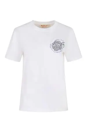 Marni Patch-detail T-shirt - White