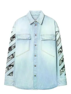 Off-White Fresco Denim Shirt - Blue