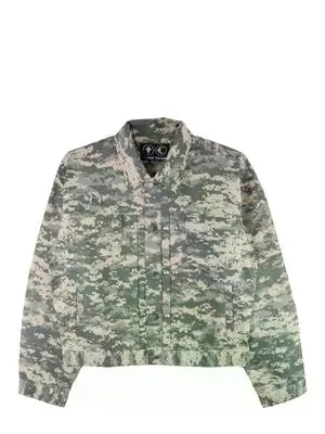 THUG CLUB Camouflage-print Jacket - Grey