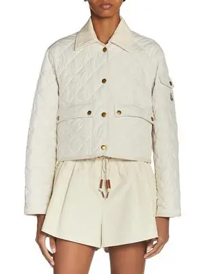 Moncler Chitre Quilted Coat - Ivory