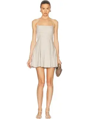 Staud Leone Linen Mini Dress - Natural