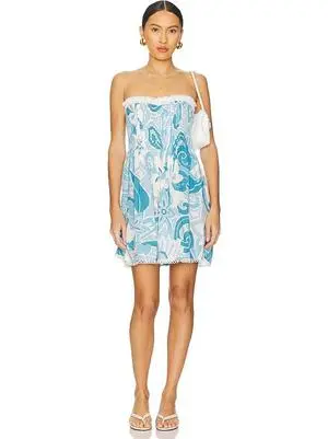 Poupette St Barth Claire Bandeau Dress - Blue Fantasia