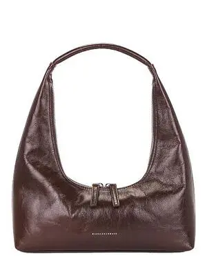 MARGESHERWOOD Hobo Shoulder Bag Mocha Crinkle
