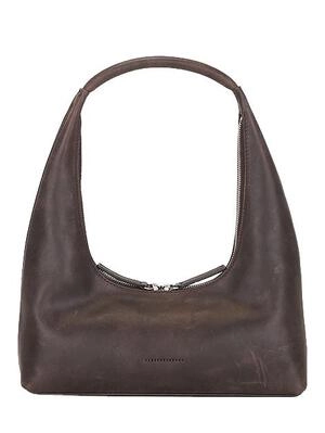 MARGESHERWOOD Hobo Shoulder Bag - Sepia Pull-up