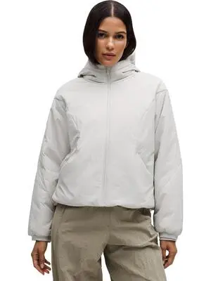 Lululemon Water-resistant Insulated Hooded Jacket - Dove Grey