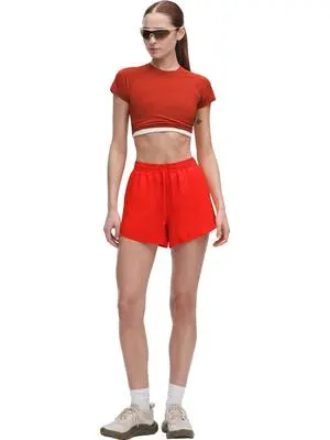 Lululemon Pace Rival High-rise Short 3" Running Shorts - Cherry Ember