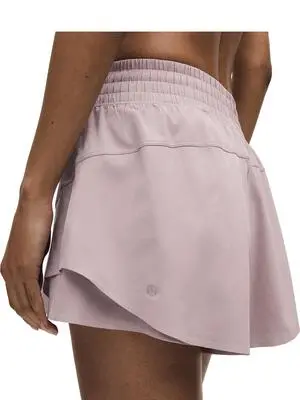 Lululemon Shake It Out High-Rise Running Short Mauve Grey