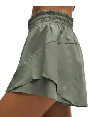 Lululemon Shake It Out High-Rise Running Short Willow Leaf