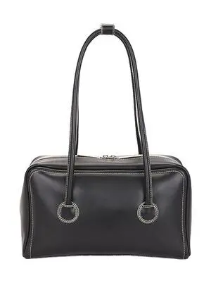 MARGESHERWOOD Soft Boston Bag - Black Plain